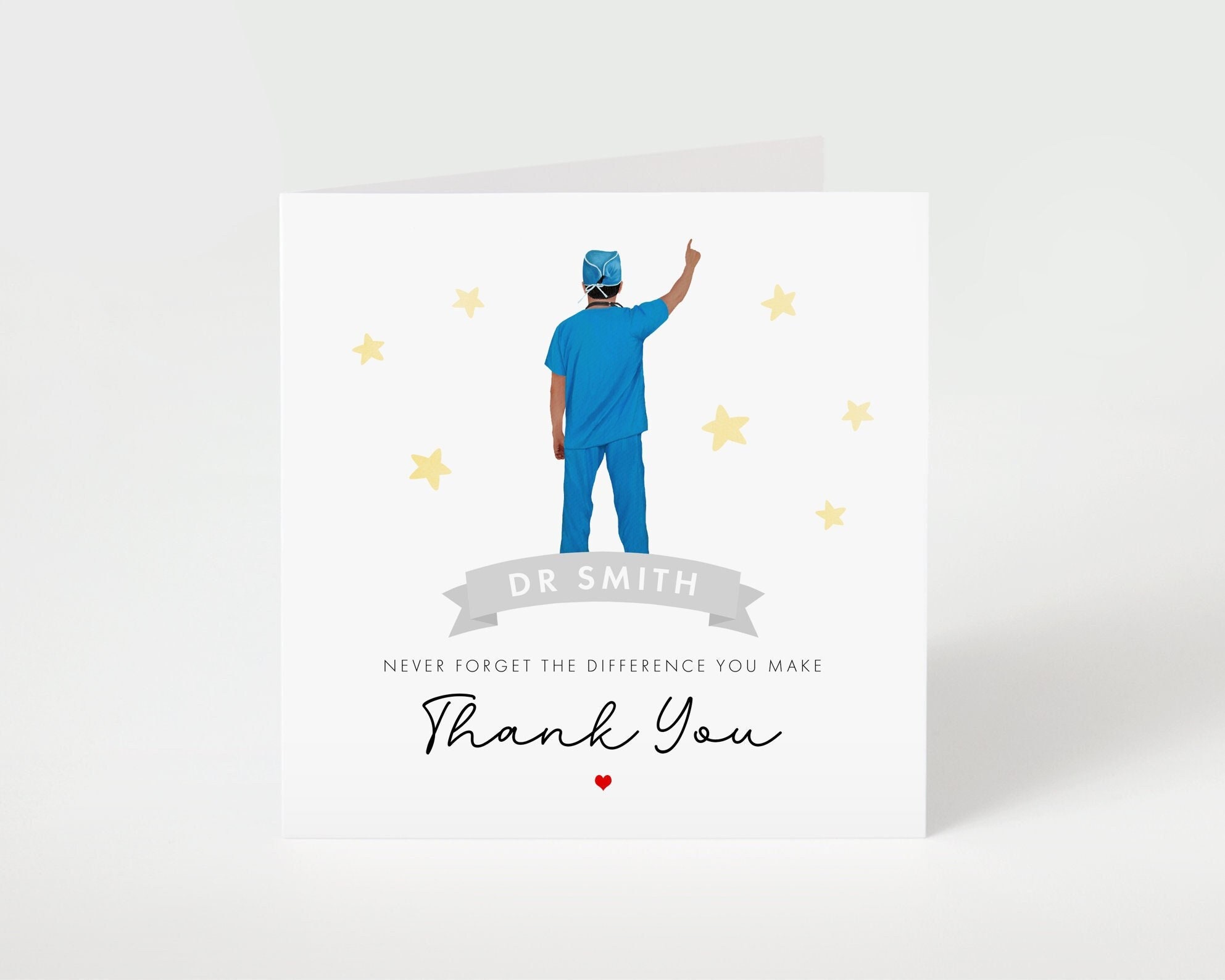 Doctor Thank You Card, Doctor Retirement Gift, Surgeon Card ...