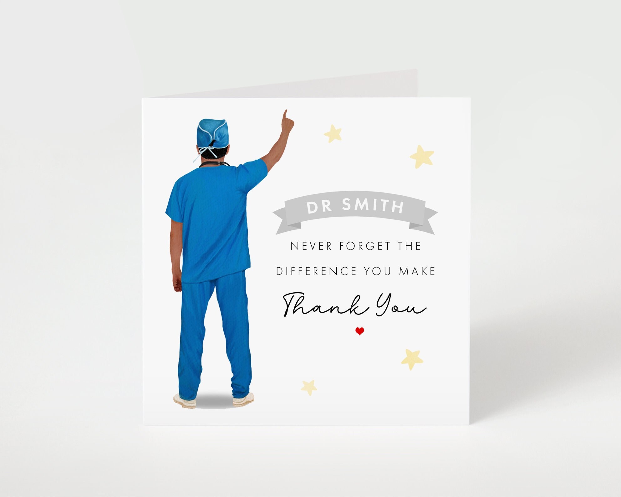 Doctor Thank You Card, Doctor Retirement Gift, Surgeon Card ...