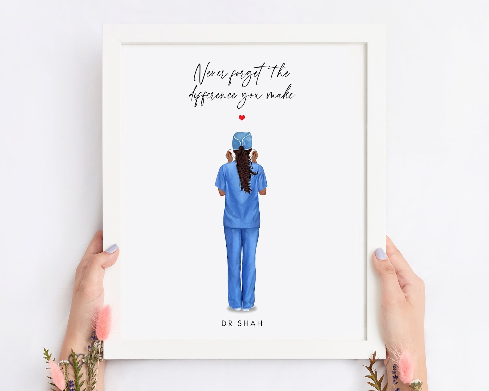 Female Doctor Gift Personalised Doctor Print Personalized - Etsy