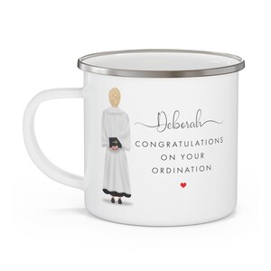 Ordination Gift Vicar Enamel Mug Priest Gift Female Vicar - Etsy