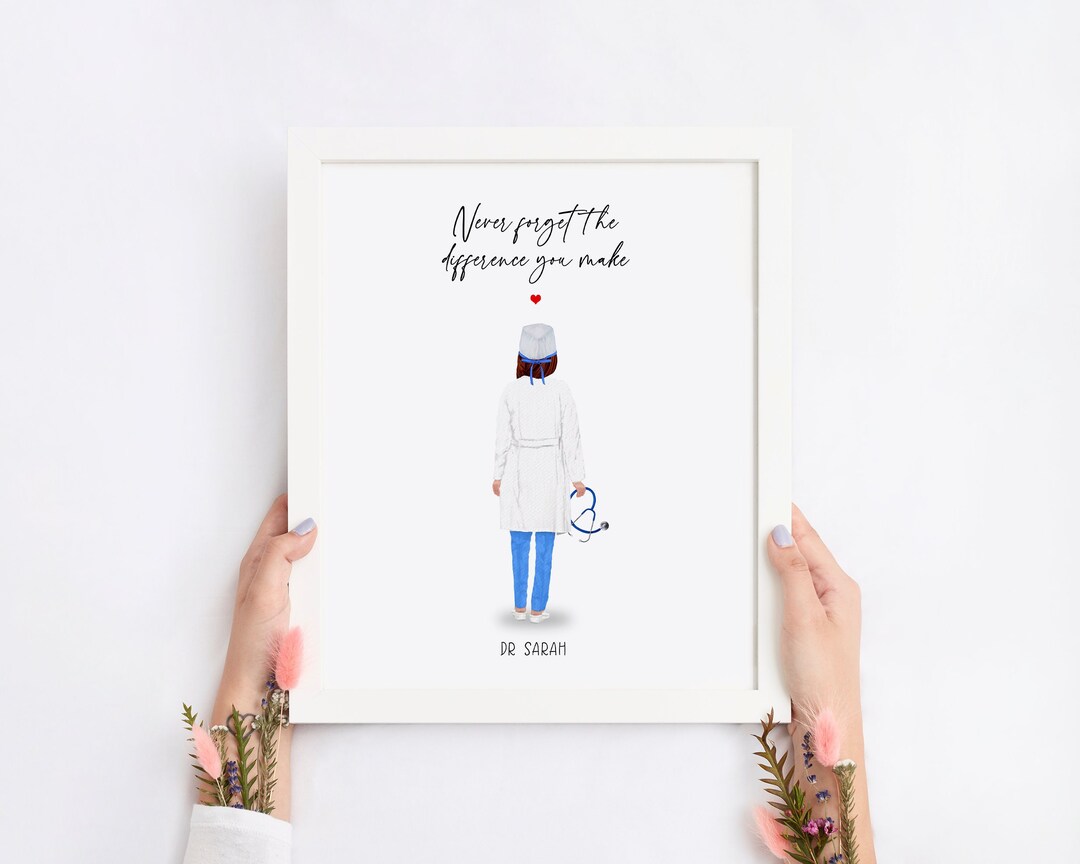 Doctor Print, Doctor Gift, Personalised Doctor, Personalized Doctor ...