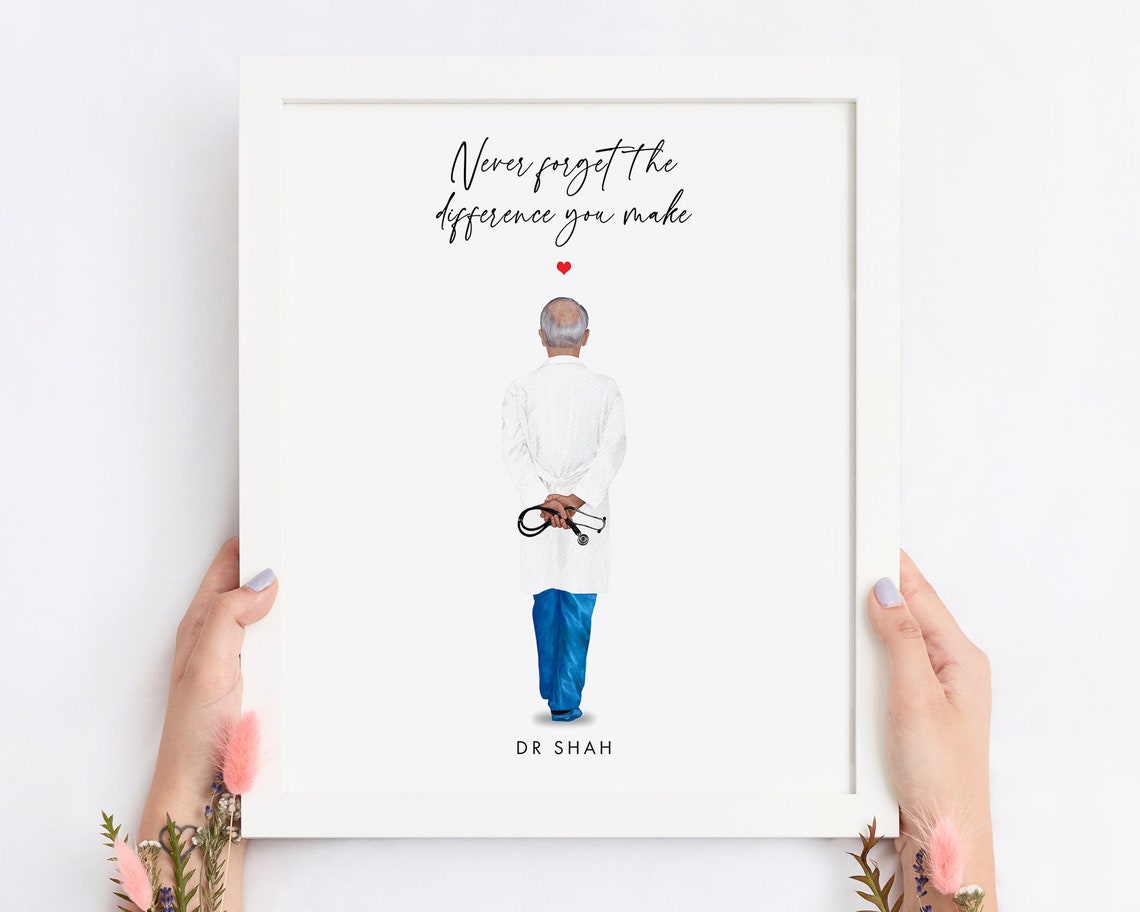 Doctor Gift Surgeon Gift Male Doctor Print Personalised - Etsy