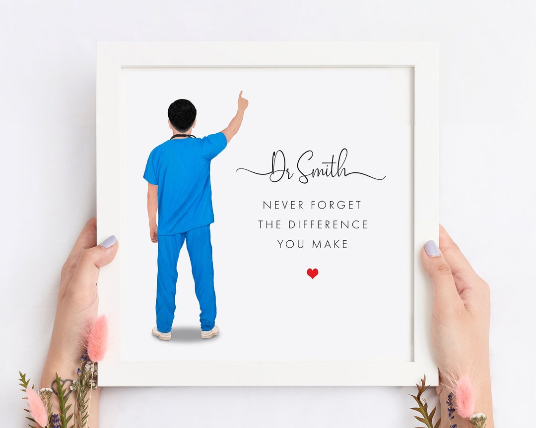 Doctor Gift, Doctor Print, Personalised Nurse, Personalized Doctor ...