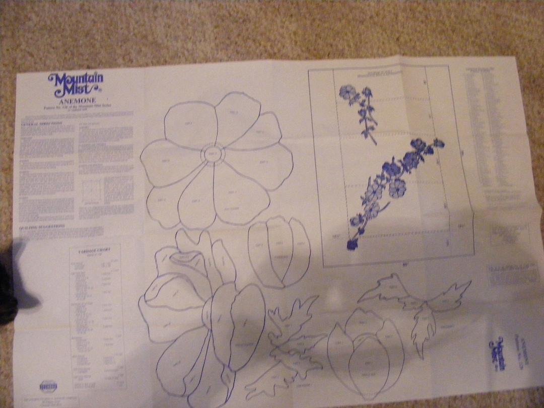 Anemone Quilt Pattern - Etsy