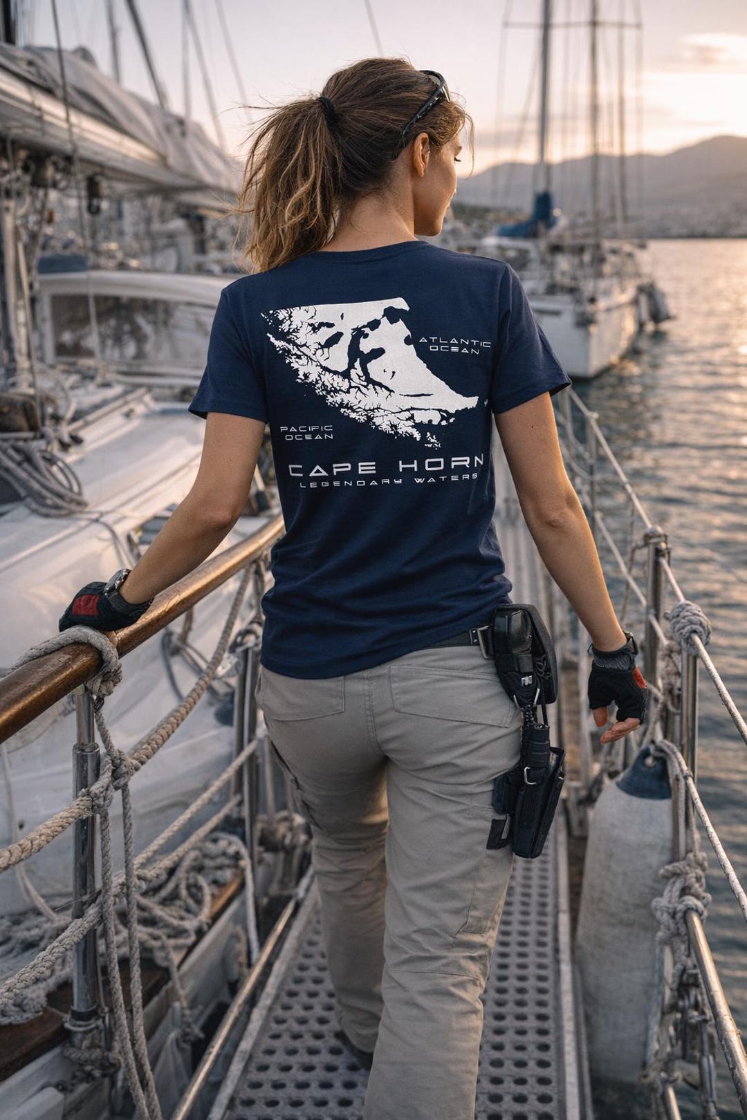 Cape Horn Map Shirt - Legendary Waters Collection - Pacific Atlantic ...