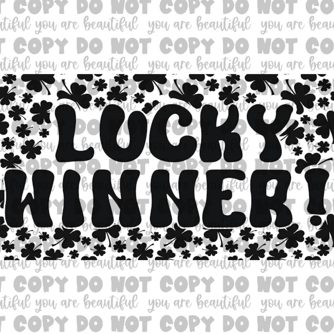 Lucky Winner Thermal Stickers Clover Packaging Stickers St Pattys ...