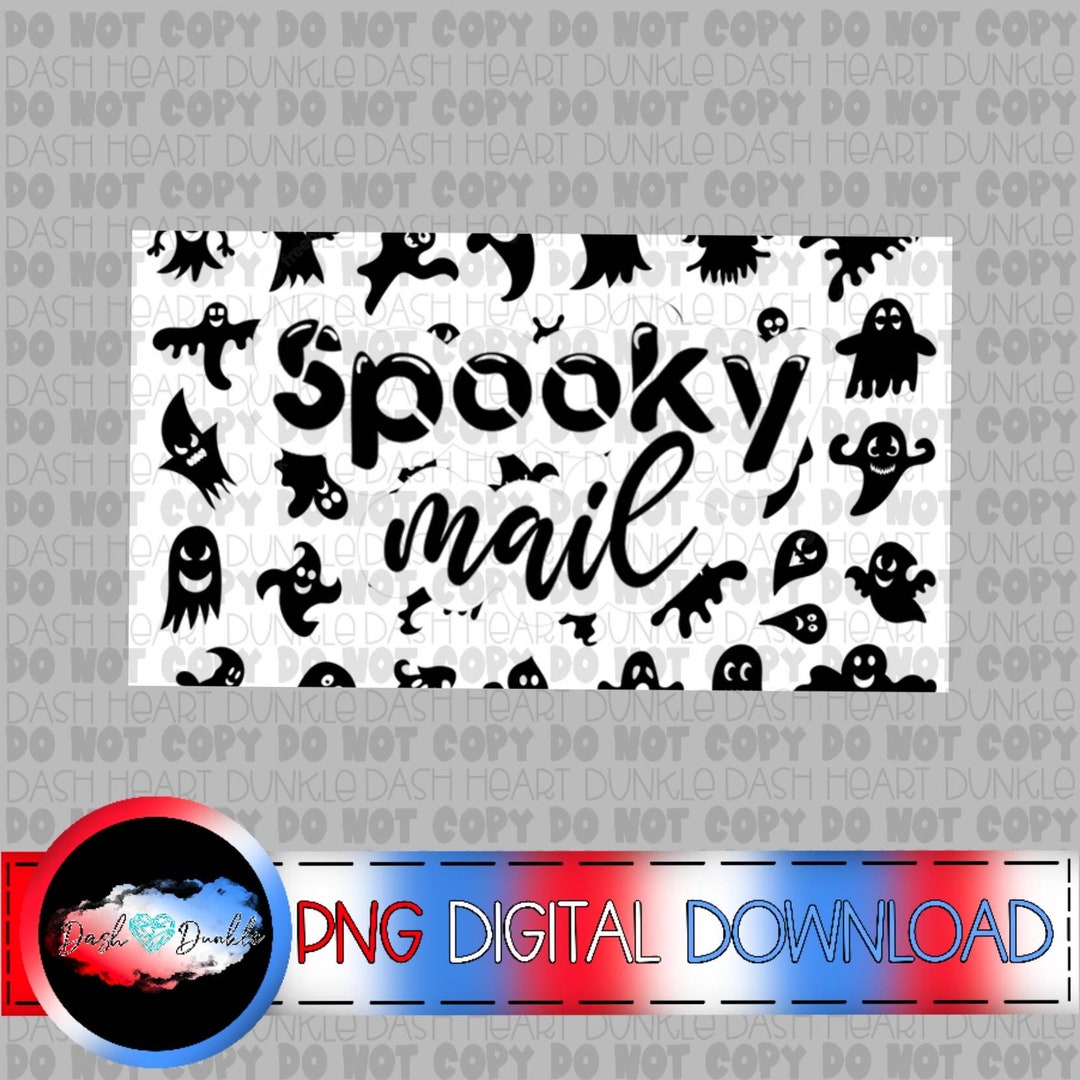 Spooky Mail PNG | Thermal Printer Sticker Digital Download | Halloween ...