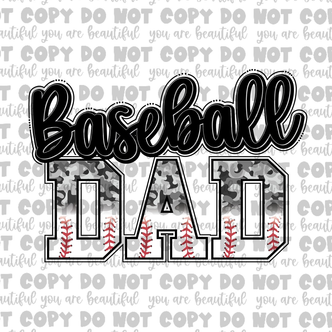 Baseball Dad Sublimation Transfer | Ready to Press Sublimation Transfer ...