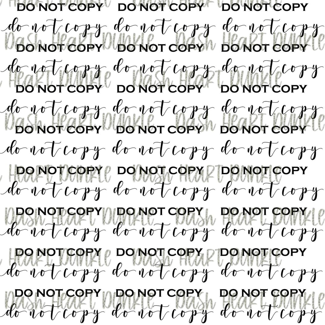 Generic Watermark PNG | Mock up Watermark Digital Download | Do Not ...