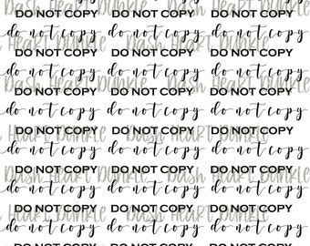 Do Not Copy Png | Etsy