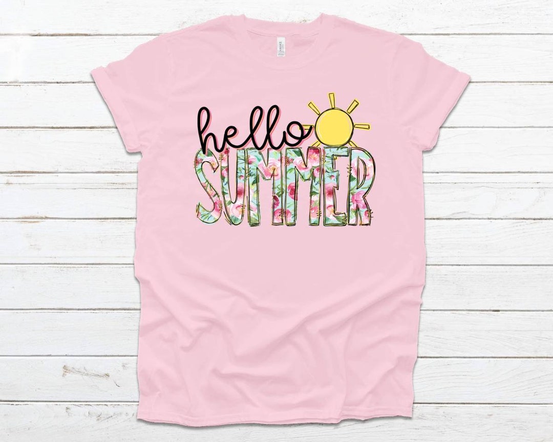 High Heat Hello Summer Life Screen Print Floral Summer Screen Print - Etsy