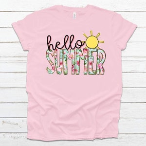High Heat Hello Summer Life Screen Print Floral Summer | Etsy