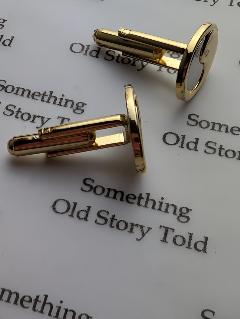 1970s Two-tone Swirl Cufflinks | Gold Silver Plated Geometric Brutalist ...
