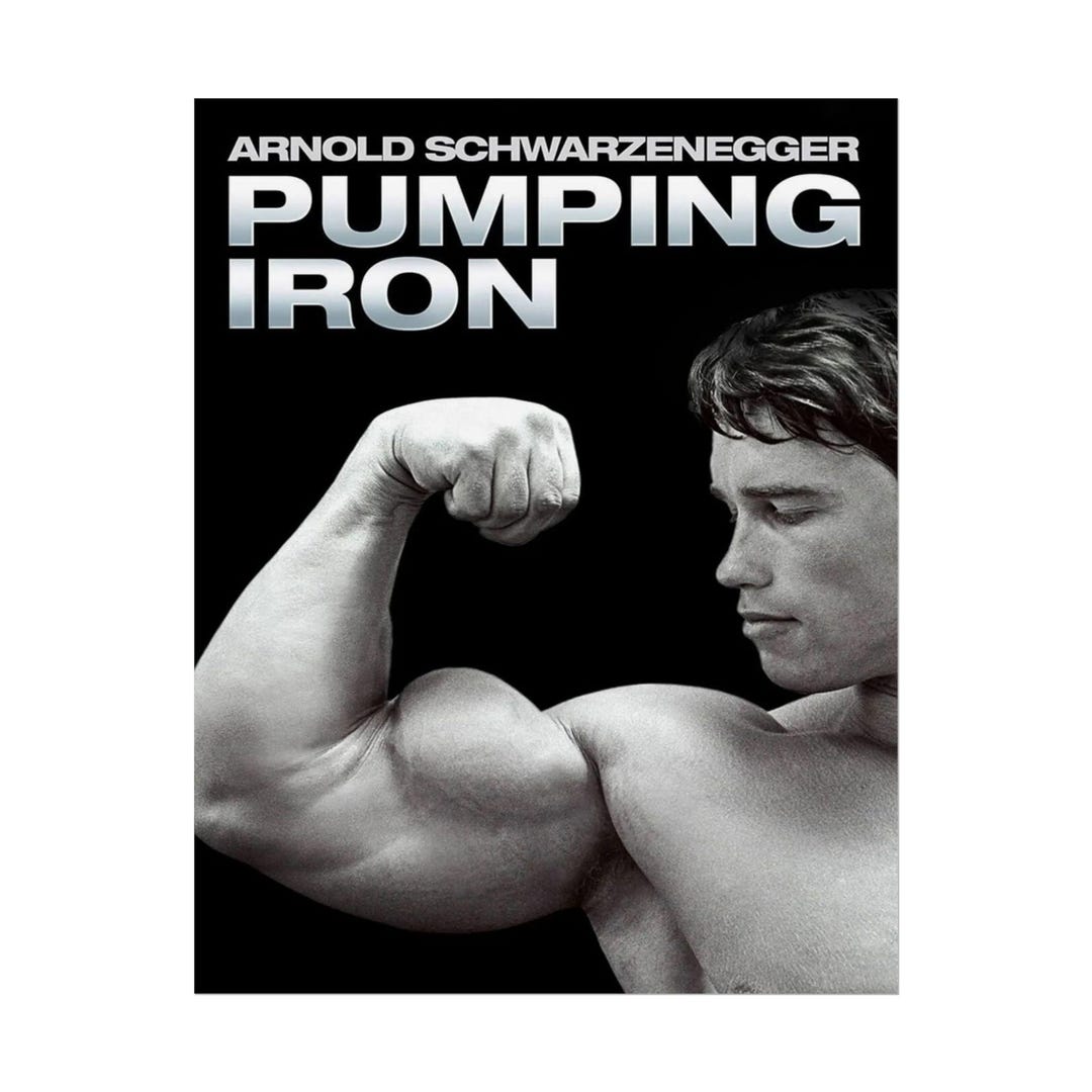 Arnold Schwarzenegger Art | Pumping Iron Poster | Bodybuilding Wall ...