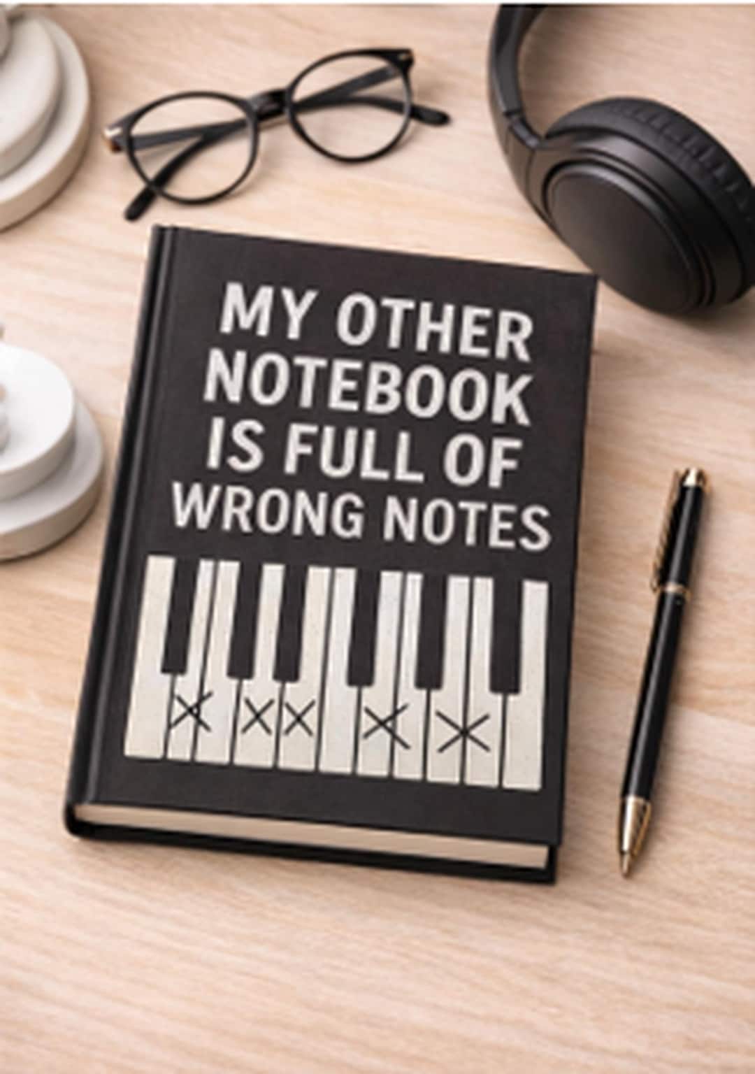 Funny Music Notebook - 'wrong Notes' Piano Journal - Etsy