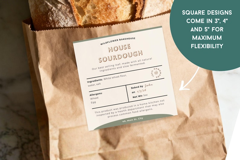 Cottage Food Business Bundle | Editable Canva Label Templates for ...