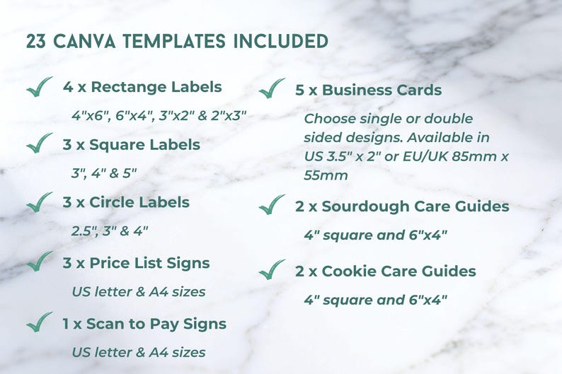Cottage Food Business Bundle | Editable Canva Label Templates for ...