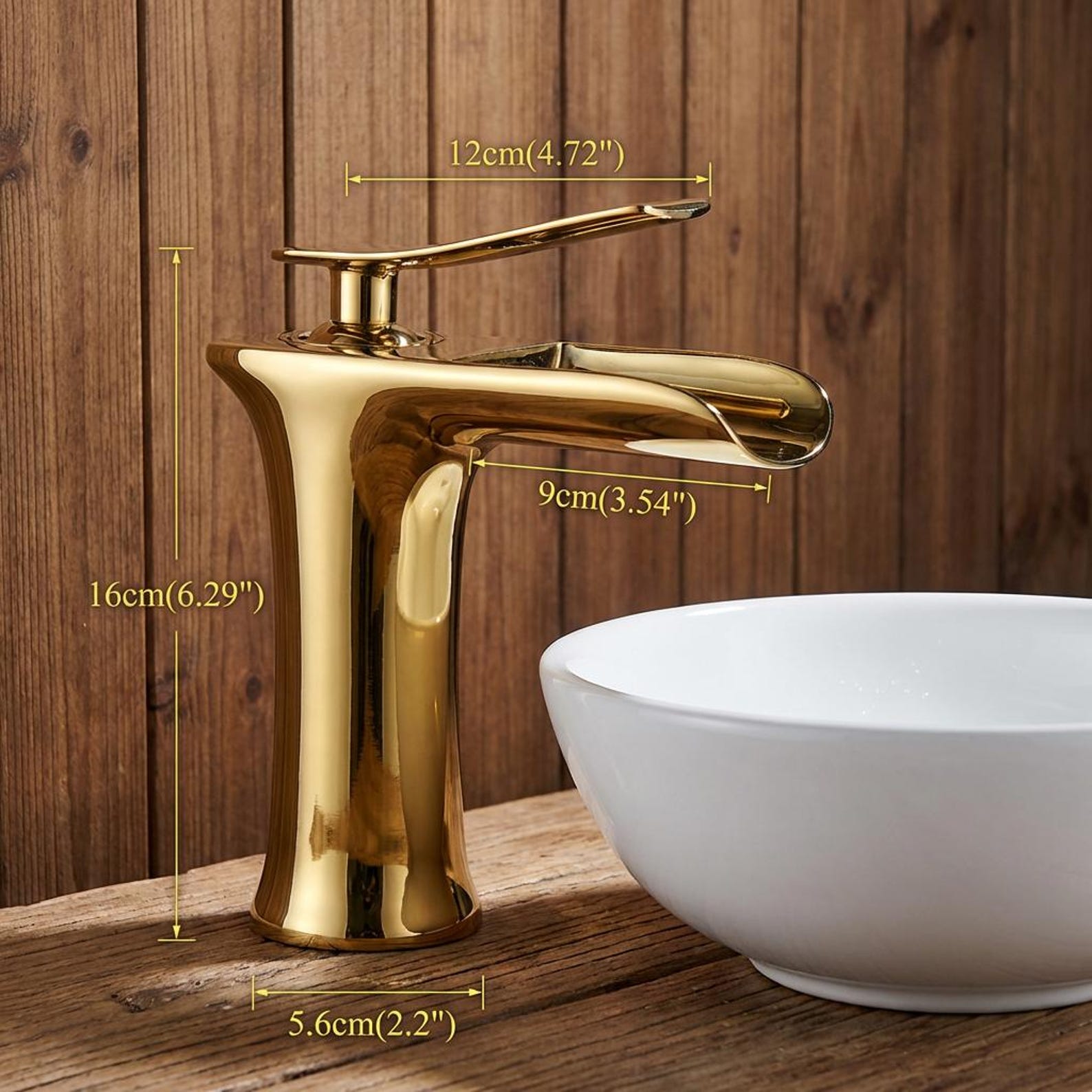 Waterfall Bathroom Faucet | Single Handle Basin Mixer Tap | Brass ...