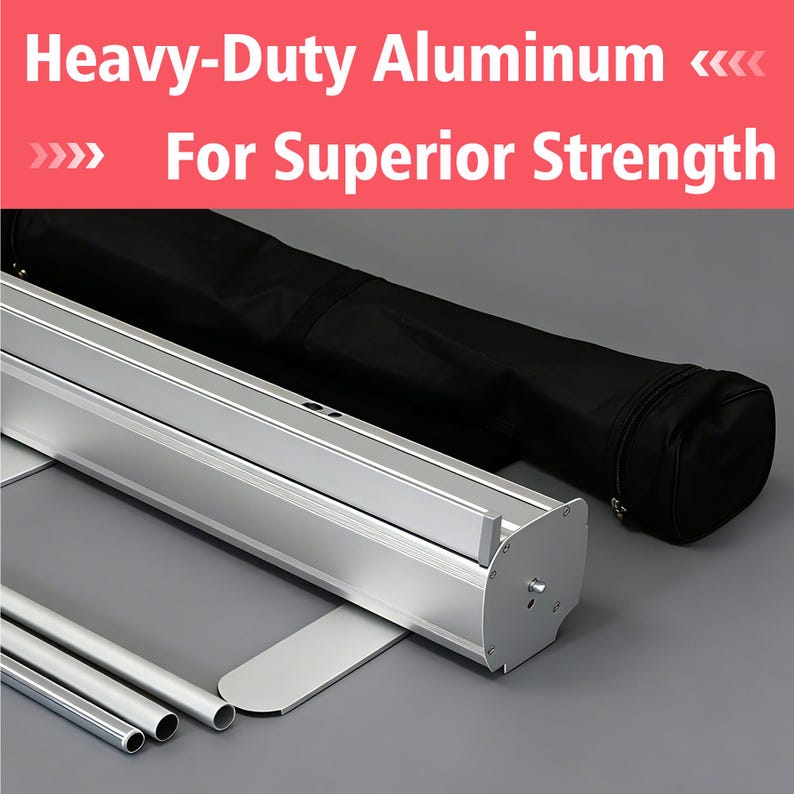 Custom Retractable Banner, Aluminum Frame, Portable Display (33"x81 ...