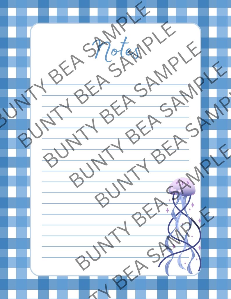 Girly Notepad Pages, 20 Unique Designs (digital Download 4.25x5.5 in ...