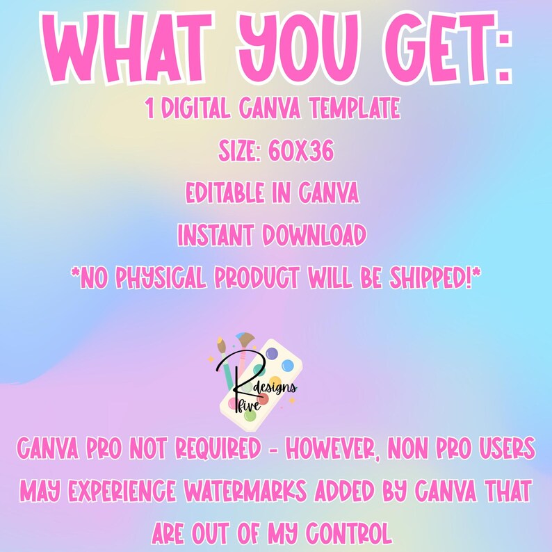Rainbow Unicorn Birthday Banner Template | Digital Download | Editable ...
