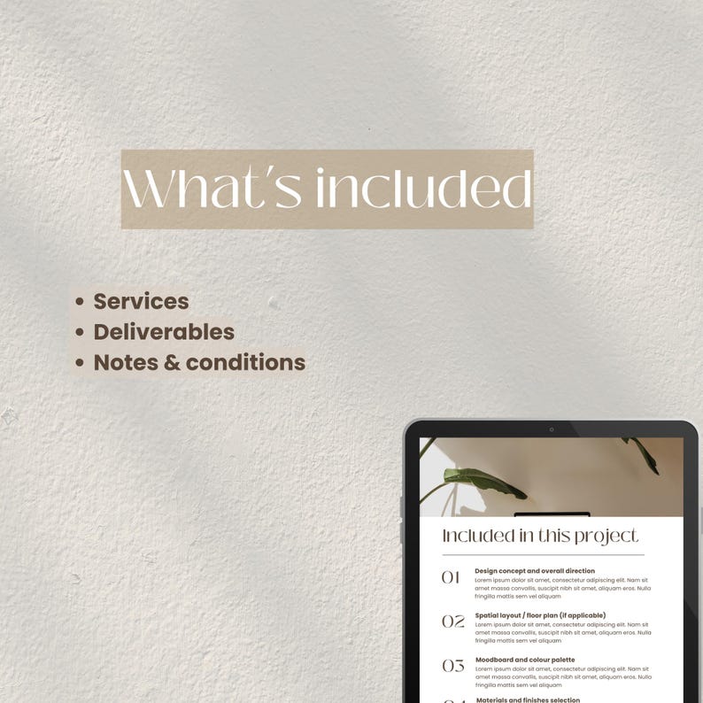Interior Design Scope of Work Template | Client Contract (canva ...