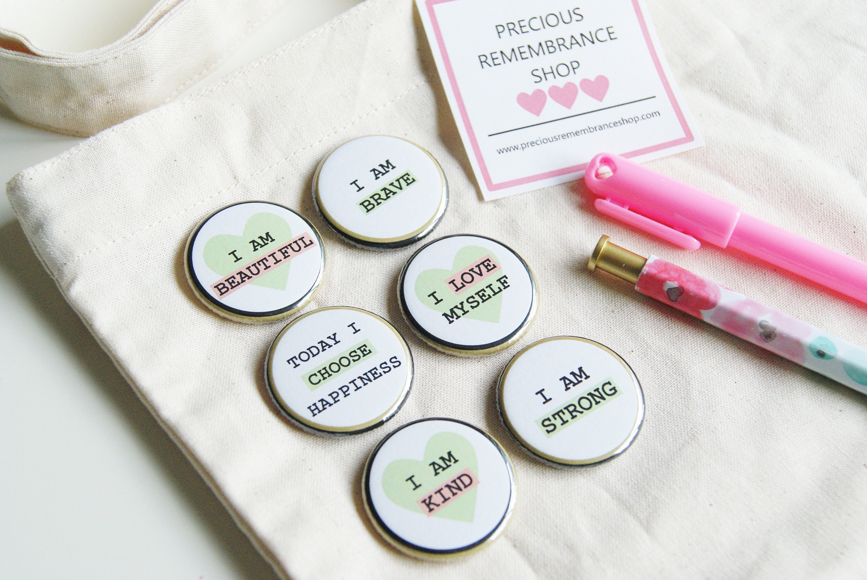 Positive Affirmation Flair Buttons , Self Love , Positive Mindset ...