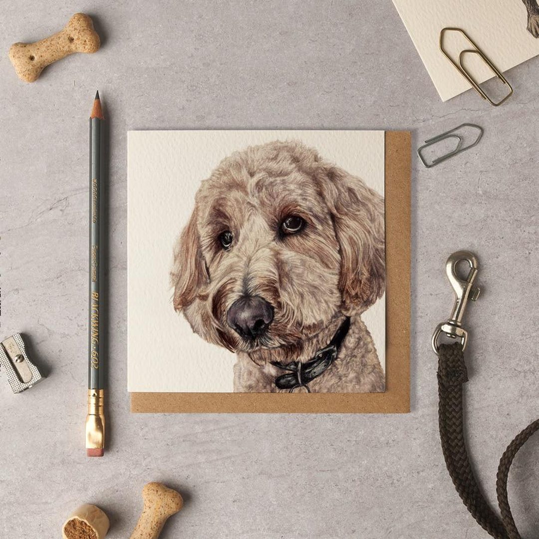 Elsie Goldendoodle Blank Card - Etsy