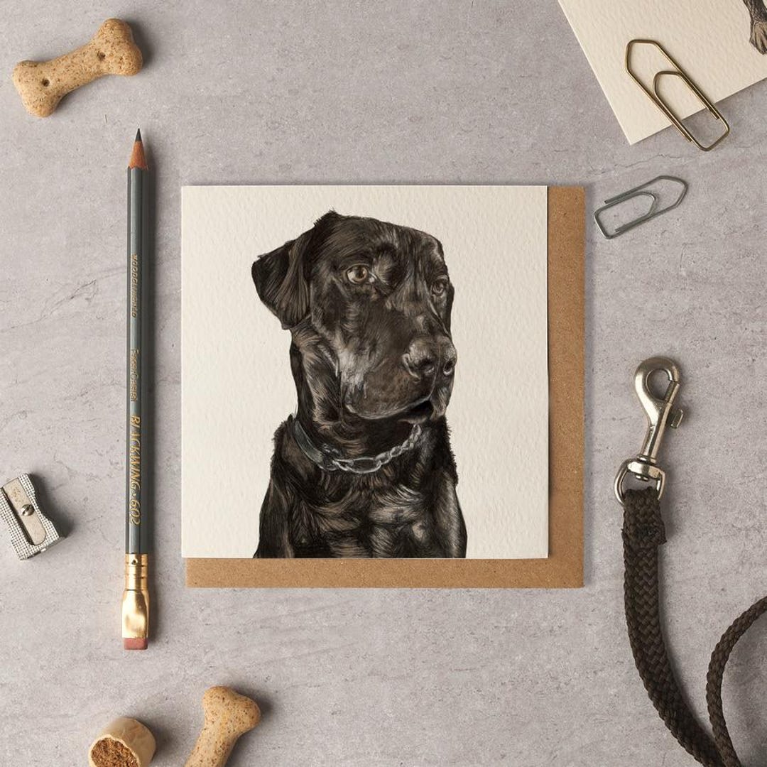 Archie Labrador Blank Card - Etsy