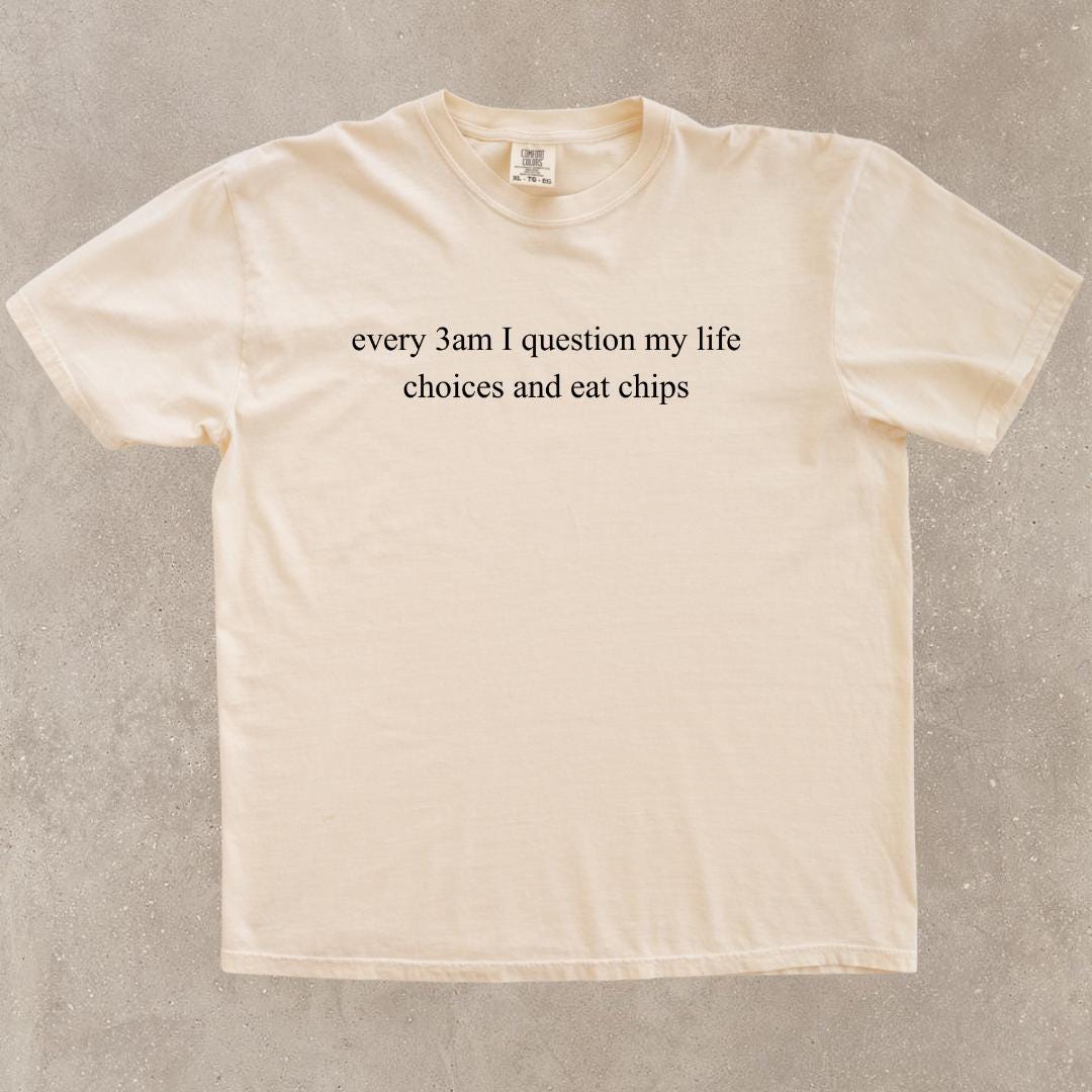 Every 3AM I Question My Life Choices Shirt | Nightshift Humor Tee ...