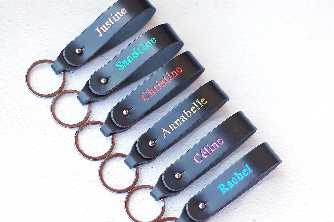 Personalized Leather Key Loop - Etsy