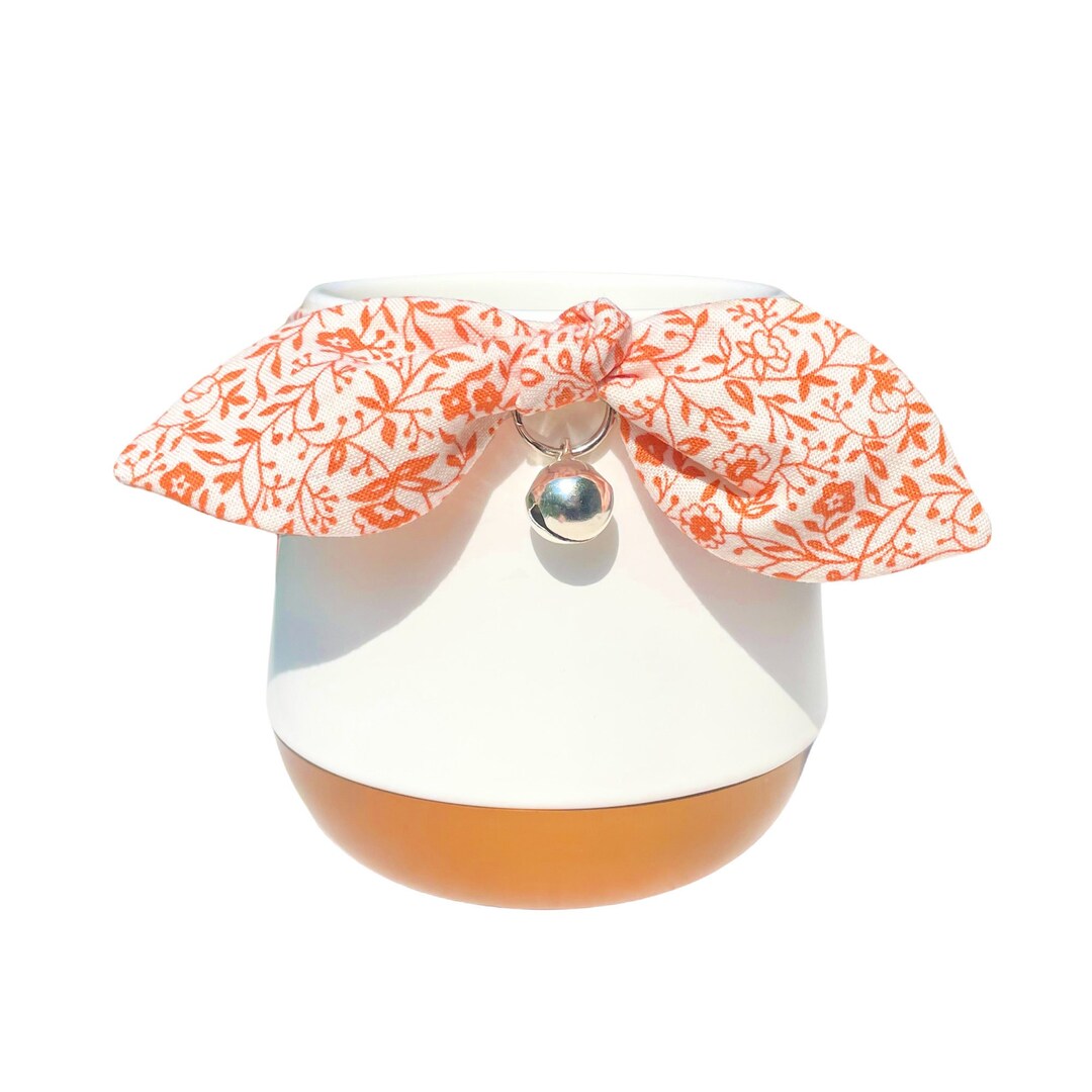 Fall Cat Collar With Bow Thanksgiving Kitten Collar Orange - Etsy