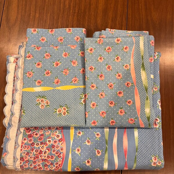 Vintage Floral Sheet - Etsy