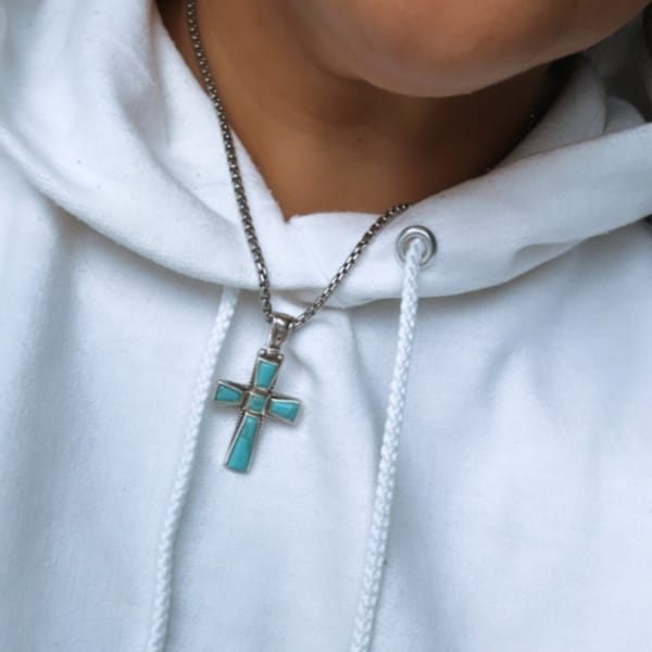 Turquoise Cross - Etsy