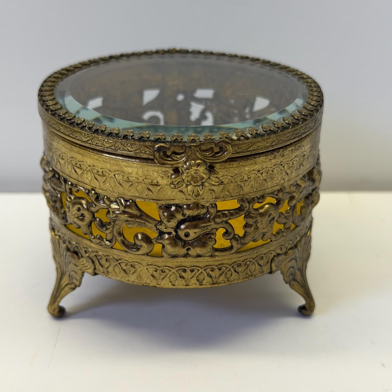 Vintage French Casket Box - Etsy
