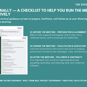 Steerco Deck Powerpoint Template | Executive Status Report + Project ...