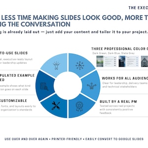 Steerco Deck Powerpoint Template | Executive Status Report + Project ...
