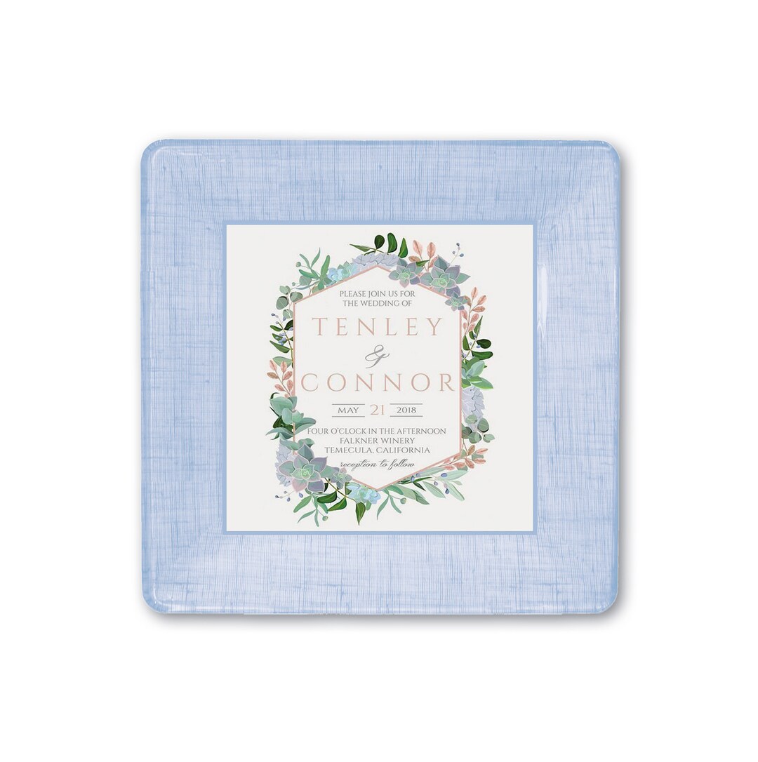 Pastel Wedding Invitation Tray Personalized Wedding Gift Idea Using ...