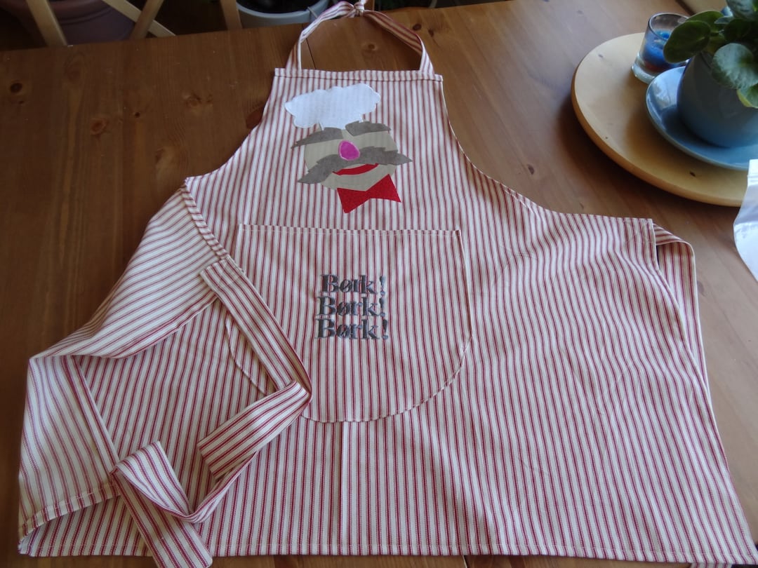 Full Apron With Swedish Chef Inspired Applique & Bork! Bork! Bork ...