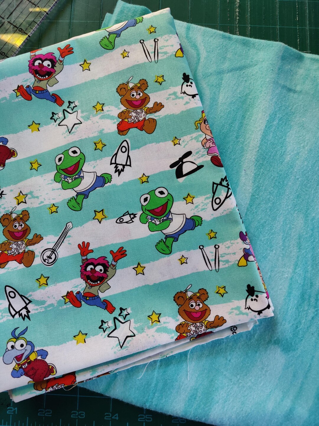 Muppet Babies Blanket With Teal Backing - Etsy