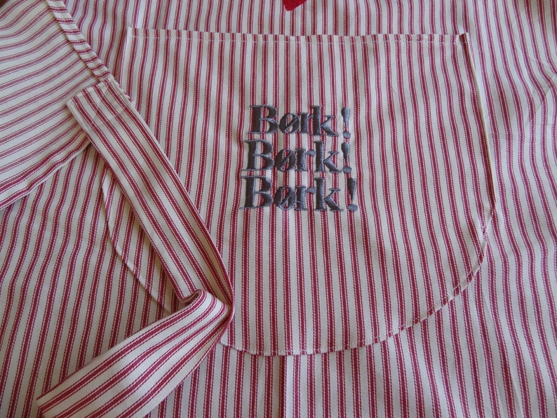 Full Apron With Swedish Chef Inspired Applique & Bork! Bork! Bork ...