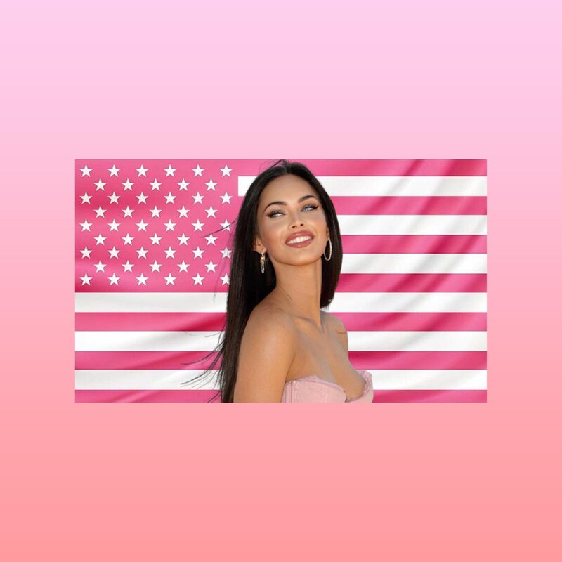 Megan Fox Flag Etsy