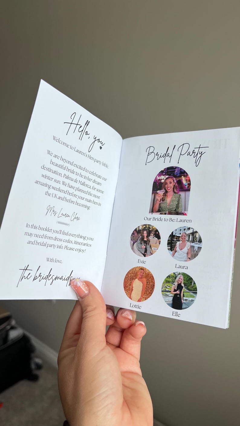 Editable Hen Party Itinerary Template | Bachelorette Weekend Planner ...