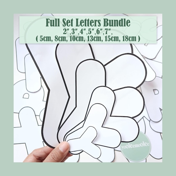 18 Letter Template - Etsy UK