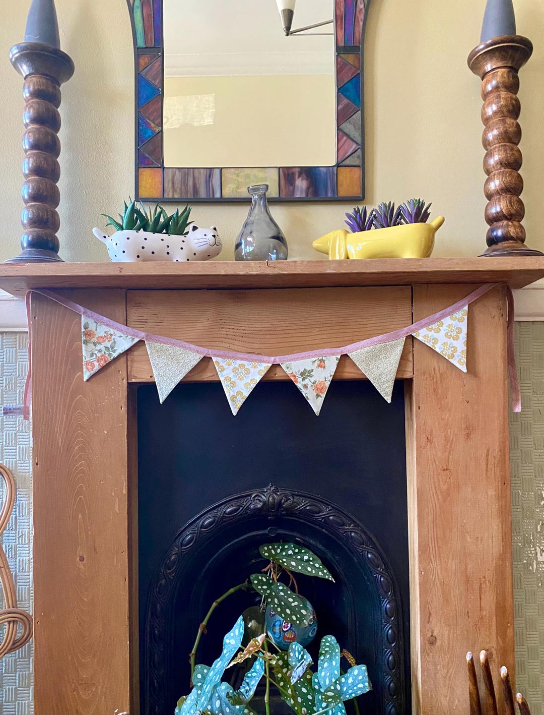 Mini Bunting Banner, Petit Wall Decoration, Mirror Bunting, Fire ...