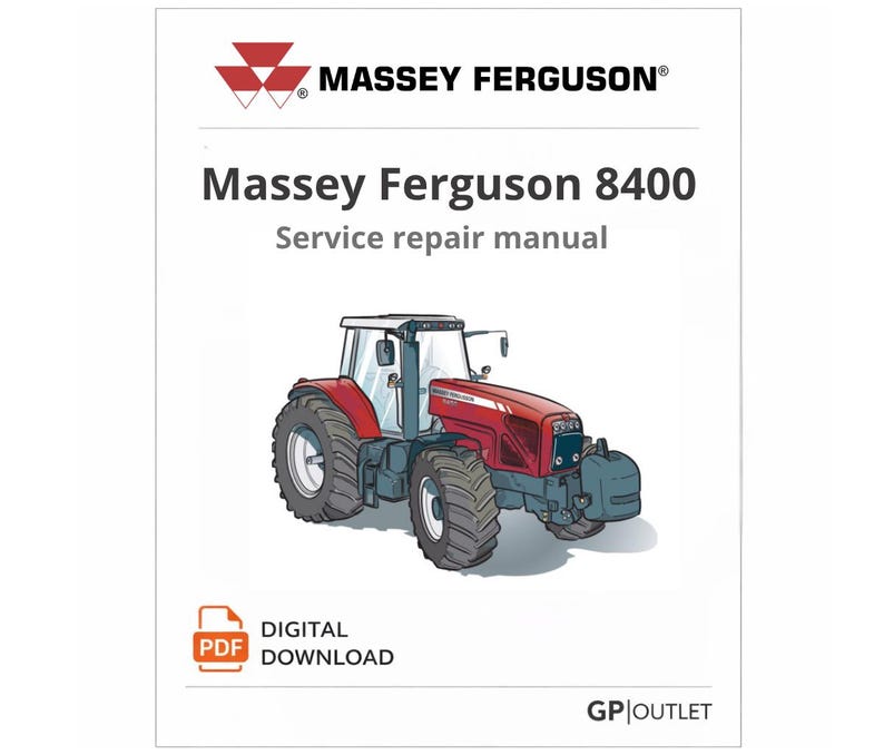 Massey Ferguson 8400 Service Manual PDF Digital Download - Etsy UK