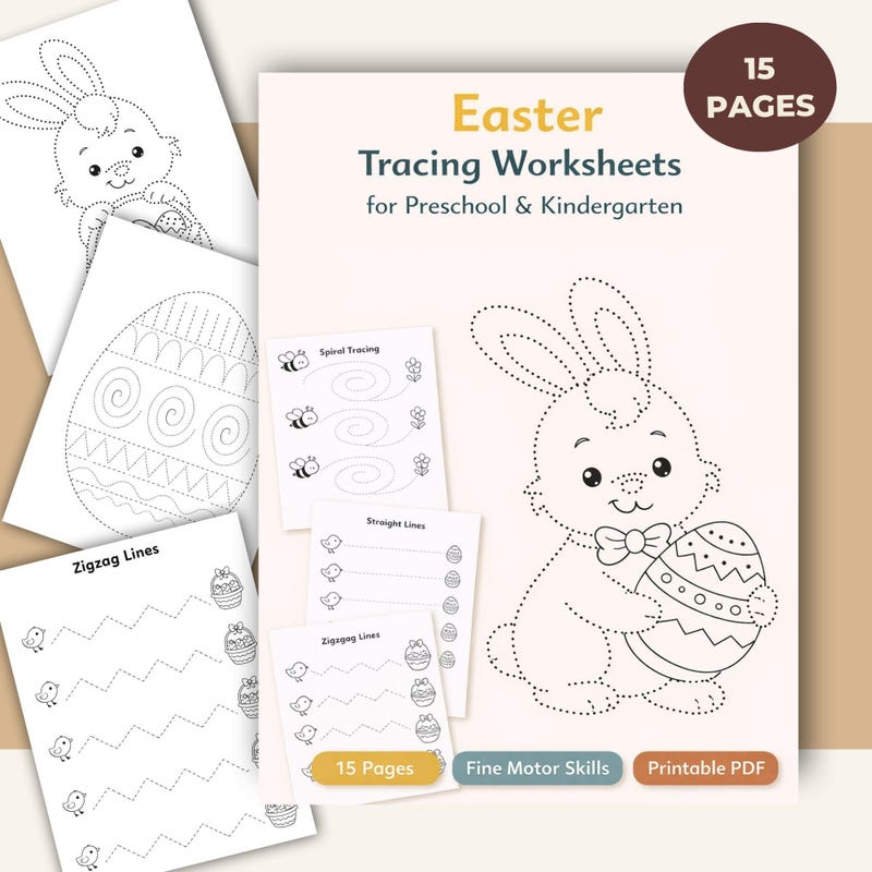 Easter Tracing Toddlers - Etsy UK