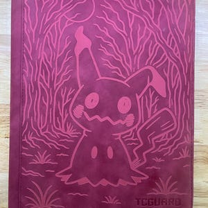 Mimikyu Pokémon Laser Engraved Card Binder, Made to Order, Standard ...