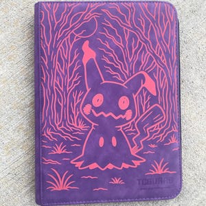Mimikyu Pokémon Laser Engraved Card Binder, Made to Order, Standard ...