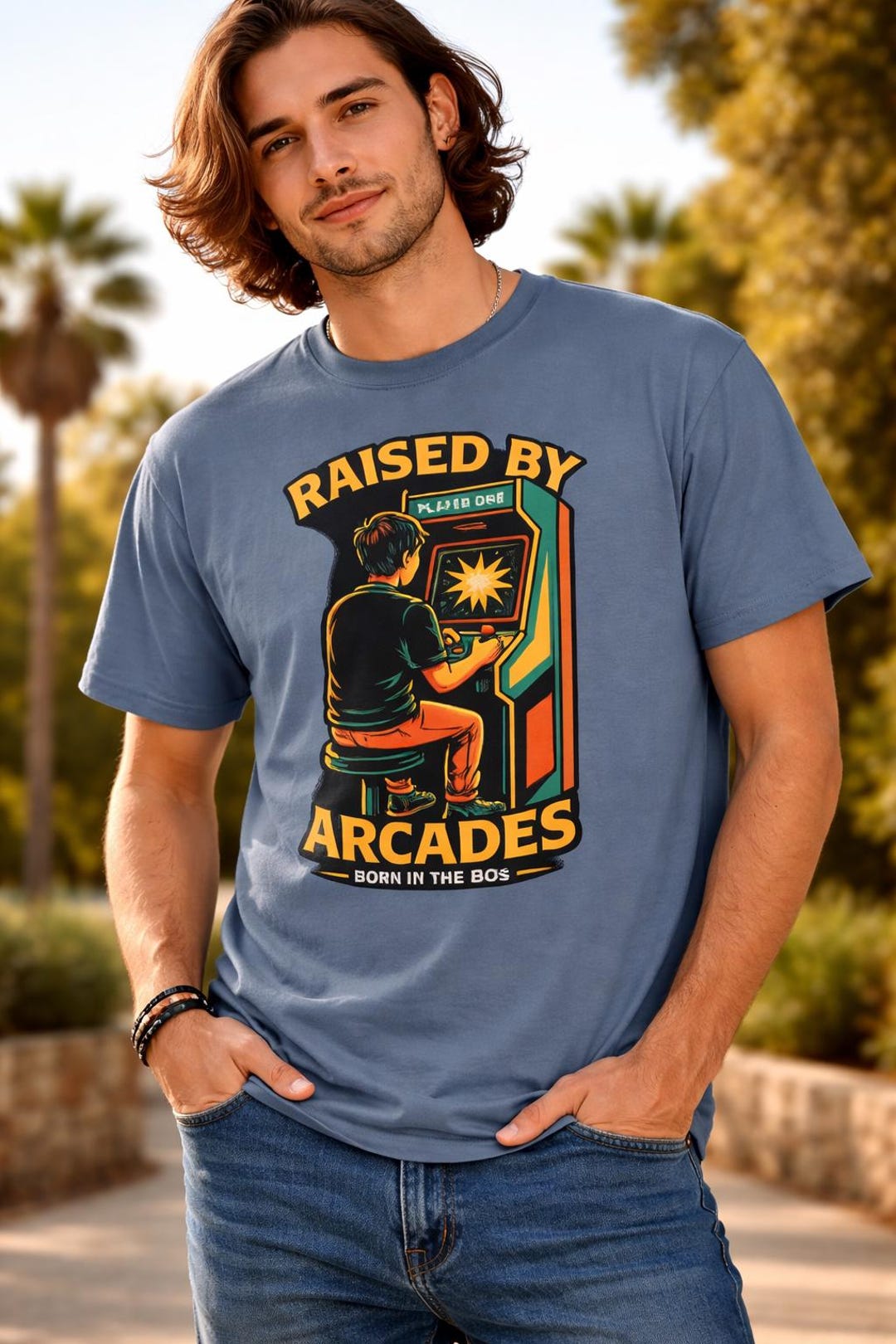 Born in the 80s Arcade Gamer T-shirt | Retro Video Game Tee - Etsy